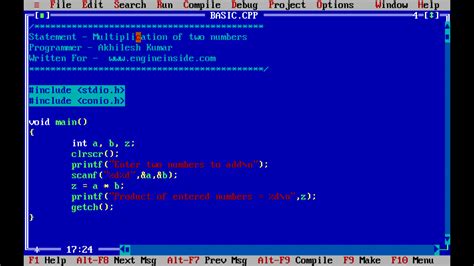 C Programming For Multiplication Engineinside