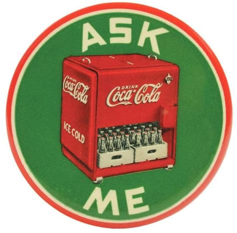 1950 Coca Cola Tin Button Sign Value And Price Guide