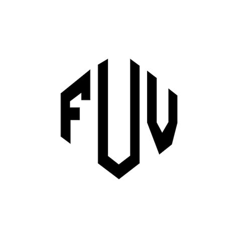 Design Du Logo Fuv En Forme De Lettre Avec Forme De Polygone Fuv Design