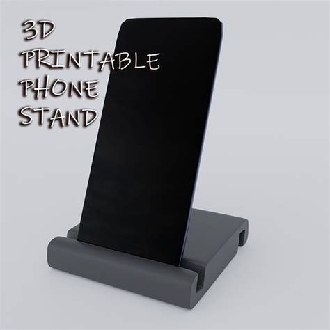 3d Printable Phone Stand 3d Model 3d Printable Cgtrader