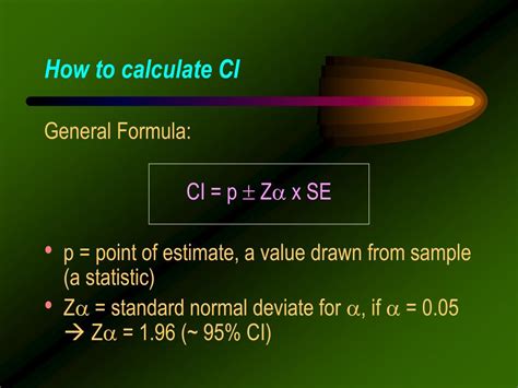 Ppt Statistical Significance Using Confidence Intervals Powerpoint