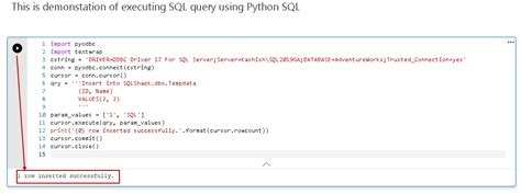 Use Python Sql Scripts In Sql Notebooks Of Azure Data Studio
