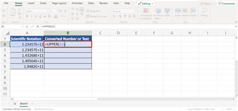 How To Convert Scientific Notation To Number Or Text In Excel