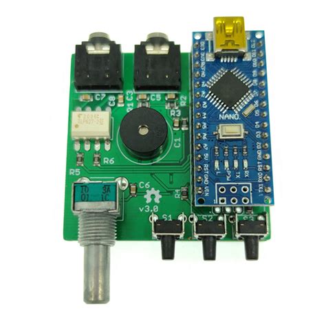 Open Cw Keyer Mk2 Kit With Metal Case Cw Keyer Mk2 Kit Cw Assembled