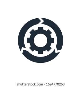 Agile Process Gear Arrow Circle Cycle Stock Vector Royalty Free 1624770268 Shutterstock