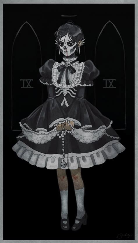 Goth Skeleton Skeleton Costume Drawing Creepy Outfits Drawing