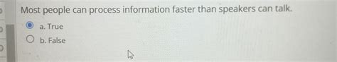 Most People Can Process Information Faster Than