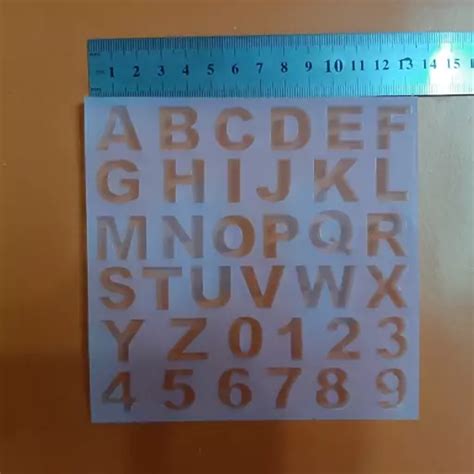 خرید و قیمت قالب سیلیکونی حروف انگلیسی از غرفه قالب سیلیکونی رز