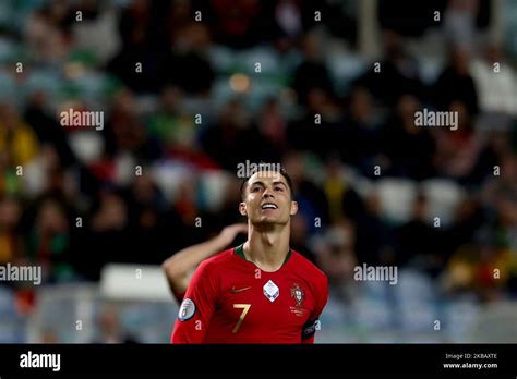 Portugals Forward Cristiano Ronaldo Reacts During The Uefa Euro 2020