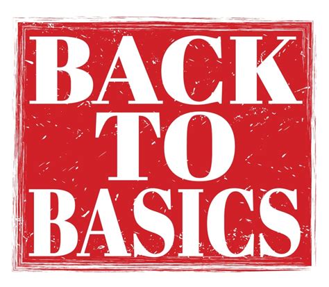 Back To Basics