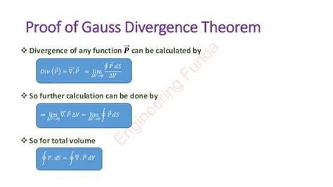Gauss Divergence Theorem PDF