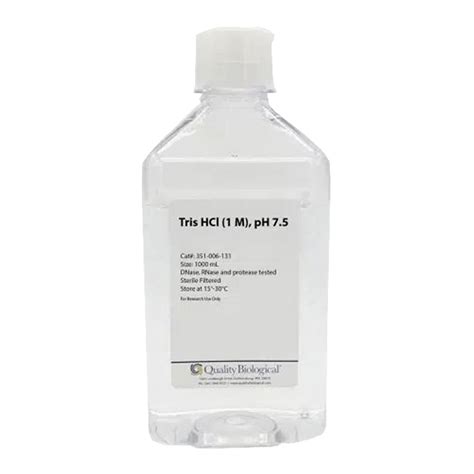 Quality Biological 351 006 101 Tris Hcl Buffer Solution 1m Ph 7 5 500 Ml