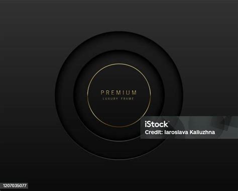 벡터 블랙 추상 사각형 종이 컷 럭셔리 프레임입니다 프리미엄 라벨 어두운 디자인 배경입니다 골든 라인 프레임입니다 페이퍼컷 레이어테두리 검은색에 대한 스톡 벡터 아트 및