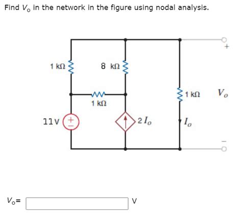 Solved Find V In The Network In The Figure Using Nodal