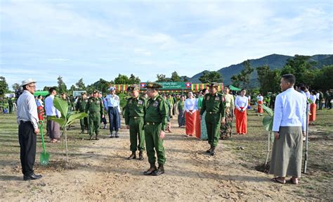 ကာကွယ်ရေးဦးစီးချုပ်ရုံး ကြည်း၊ ရေ၊ လေ မိသားစုများ၏ ၂၀၂၄ ခုနှစ် တတိယအကြိမ် မိုးရာသီသစ်ပင်စိုက်ပ