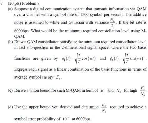 solved 20 pts problem 7 a suppose a digital