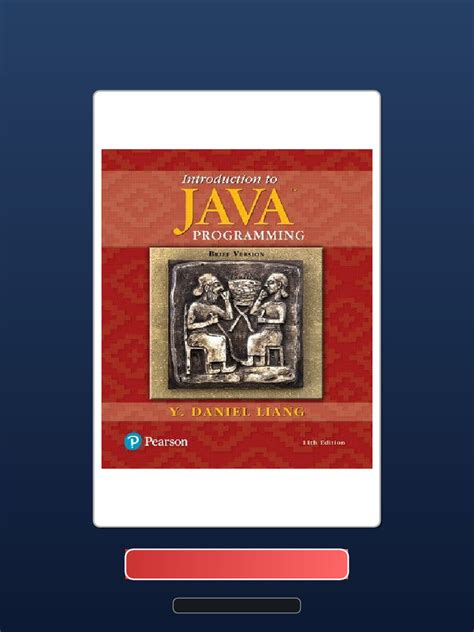 Introduction To Java Programming Brief Version 11th Edition Y Daniel