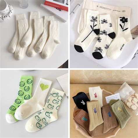 에브리디 여성 양말 시스루 중목 장목 패션 무압박 흰 스타킹 여자 삭스 컬랙션 에이블리