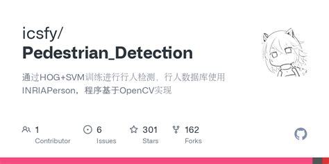 GitHub icsfy Pedestrian Detection 通过HOG SVM训练进行行人检测行人数据库使用INRIAPerson程序基于OpenCV实现