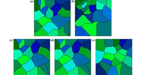 Single Phase Polycrystalline 2d Digital Microstructures With 20 Grains Download Scientific