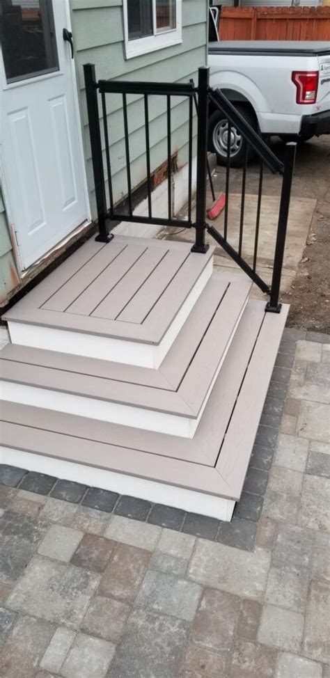 Composite Pre Built Steps For The Front And Back Door House Steps