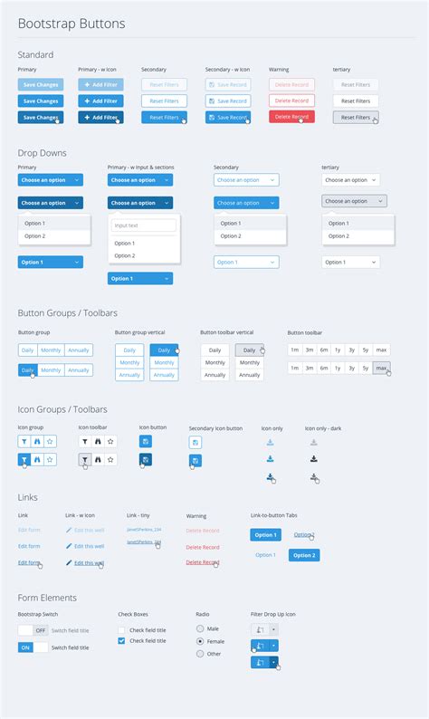 bootstrap buttons set sketch freebie freebie supply