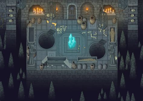 New Update For My Dungeon Tileset Improved And Added Some New Tiles