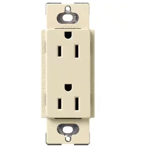 Lutron Satin Color 15a Duplex Receptacle Sand