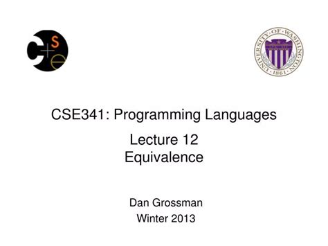 Ppt Cse Programming Languages Lecture Equivalence Powerpoint