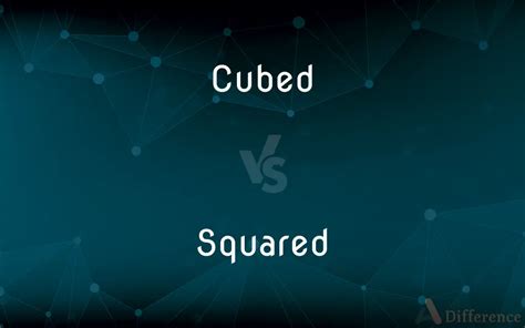 cubed vs squared — what s the difference