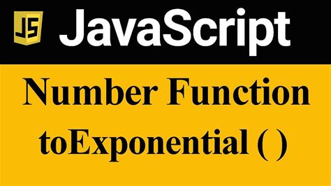 Toexponential Method In Javascript Hindi Youtube