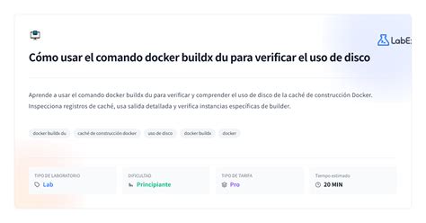 Cómo Usar El Comando Docker Buildx Du Para Verificar Uso De Disco Labex
