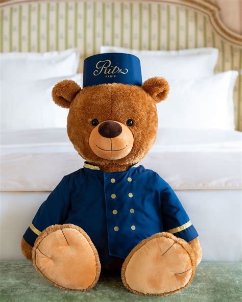The Ritz Teddy Bear Carte Bonne Nuit Art De Vivre Art