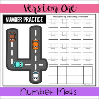 Counting Practice Wipe And Write Mats By Coffee With The Teacher