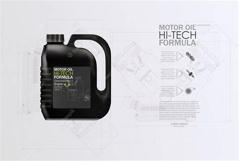 엔진 오일 광고 배경 프리미엄 벡터