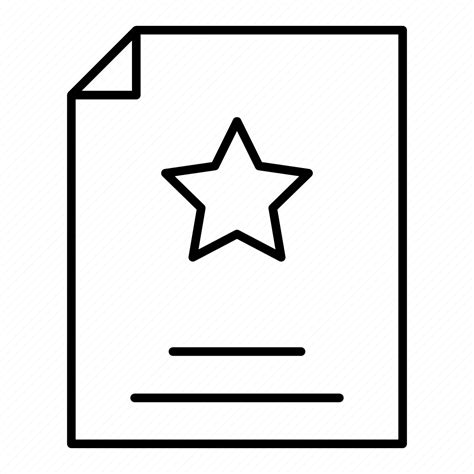 Document File Sheet Starred Icon Download On Iconfinder