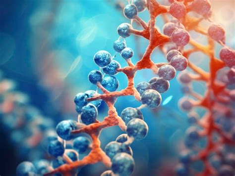 Premium Ai Image Closeup Medical D Illustration Of Dna Under Microscope