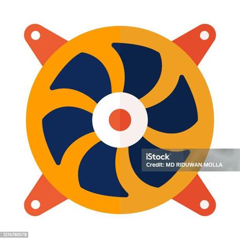Pc 아이콘 디자인의 냉각 팬 데스크탑 컴퓨터에 대한 스톡 벡터 아트 및 기타 이미지 데스크탑 컴퓨터 디자인 바람