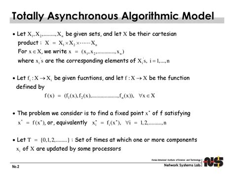 Totally Asynchronous Iterative Algorithms Ppt Download