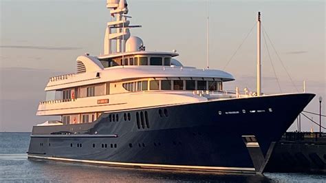 100 Million Super Yacht Archimedes Docked At Port Of Pensacola
