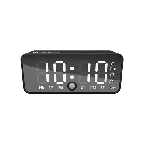 Portronics Bluetooth Speaker With Digital Smart Alarm Clock Black Price Buy Online At Best