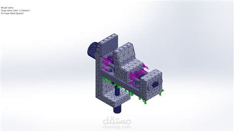 Bench Vice design on Solidworks مستقل