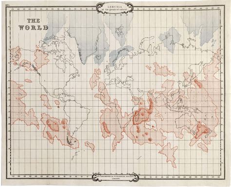 A Theosophical Spin On The Lost Island Of Lemuria With Maps Rare