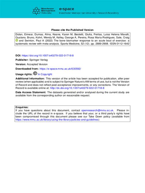 Fillable Online Please Cite The Published Version Dolan Eimear Dumas Alina Fax Email