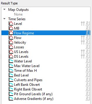 TUFLOW Viewer Plotting D Flow Regime Tuflow