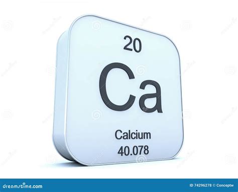 Calcium Element Symbol Stock Illustration Illustration Of Field 74296278
