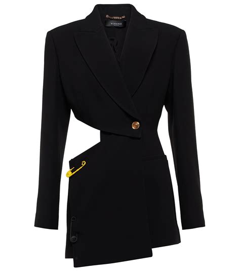 Versace Safety Pin Cutout Blazer Mytheresa Blazer Versace