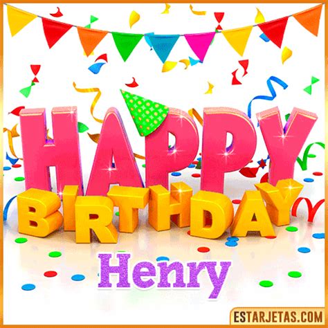 Feliz Cumpleaños Henry Imágenes  Tarjetas Y Mensajes