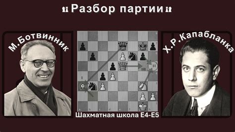 Легендарная партия М Ботвинник Х Р Капабланка Youtube