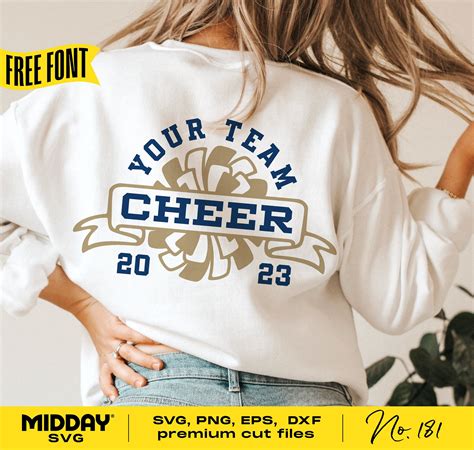 Cheer Team Svg Png Dxf Eps Cheerleading Team Shirts Cheer Etsy In